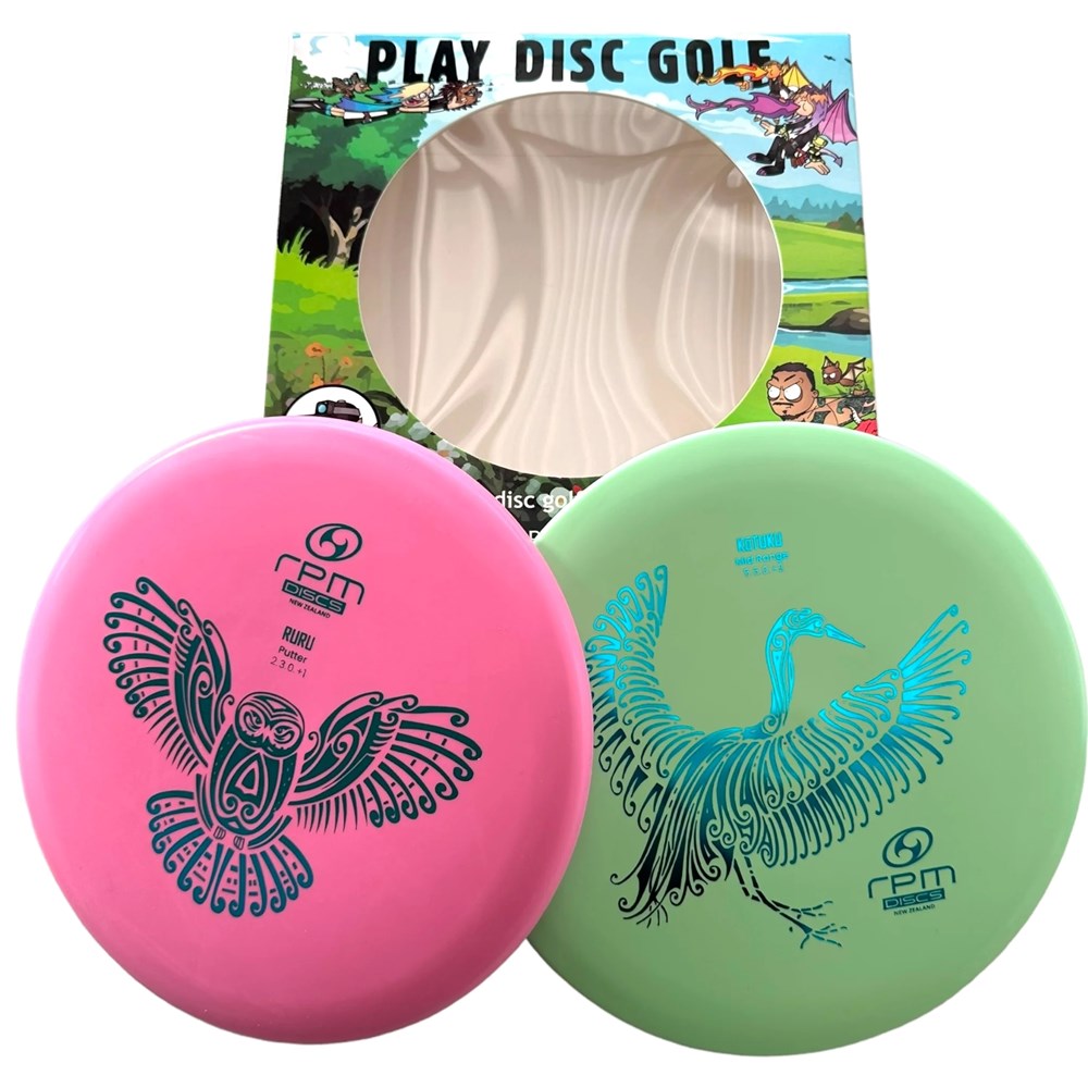 RPM Disc Golf Starter Pack Kids 2 Atomic Disc pack – TCB.NZ