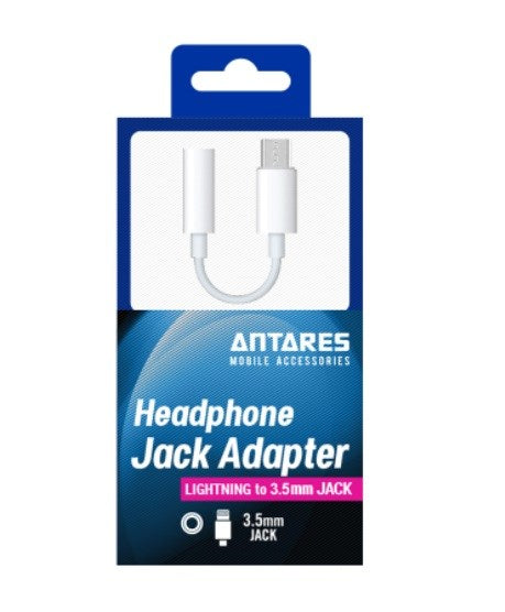Antares headphone Jack Adapter - Lightning to 3.5mm Jack – TCB.NZ